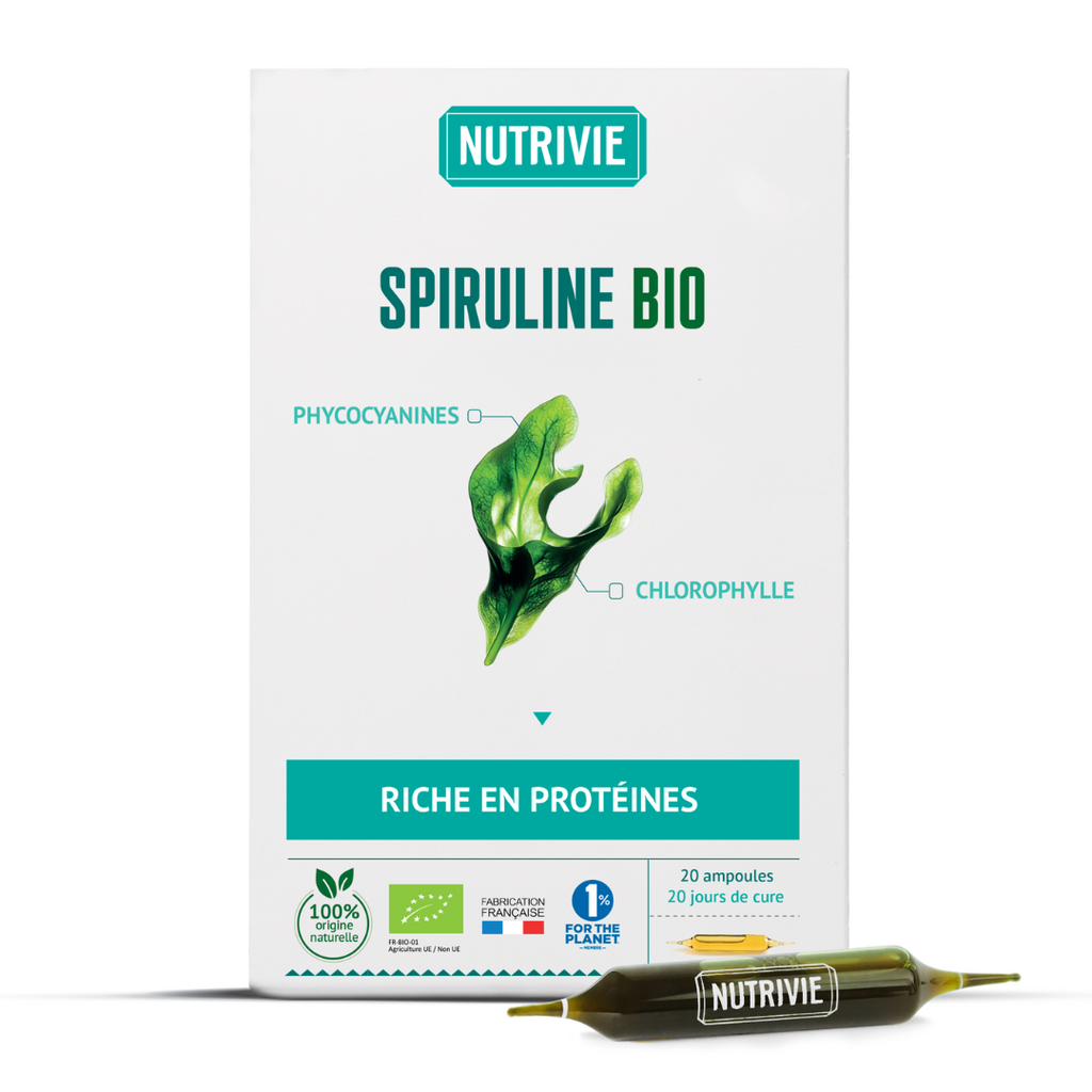 Organic Spirulina - 20 ampoules at %price% Immune defenses