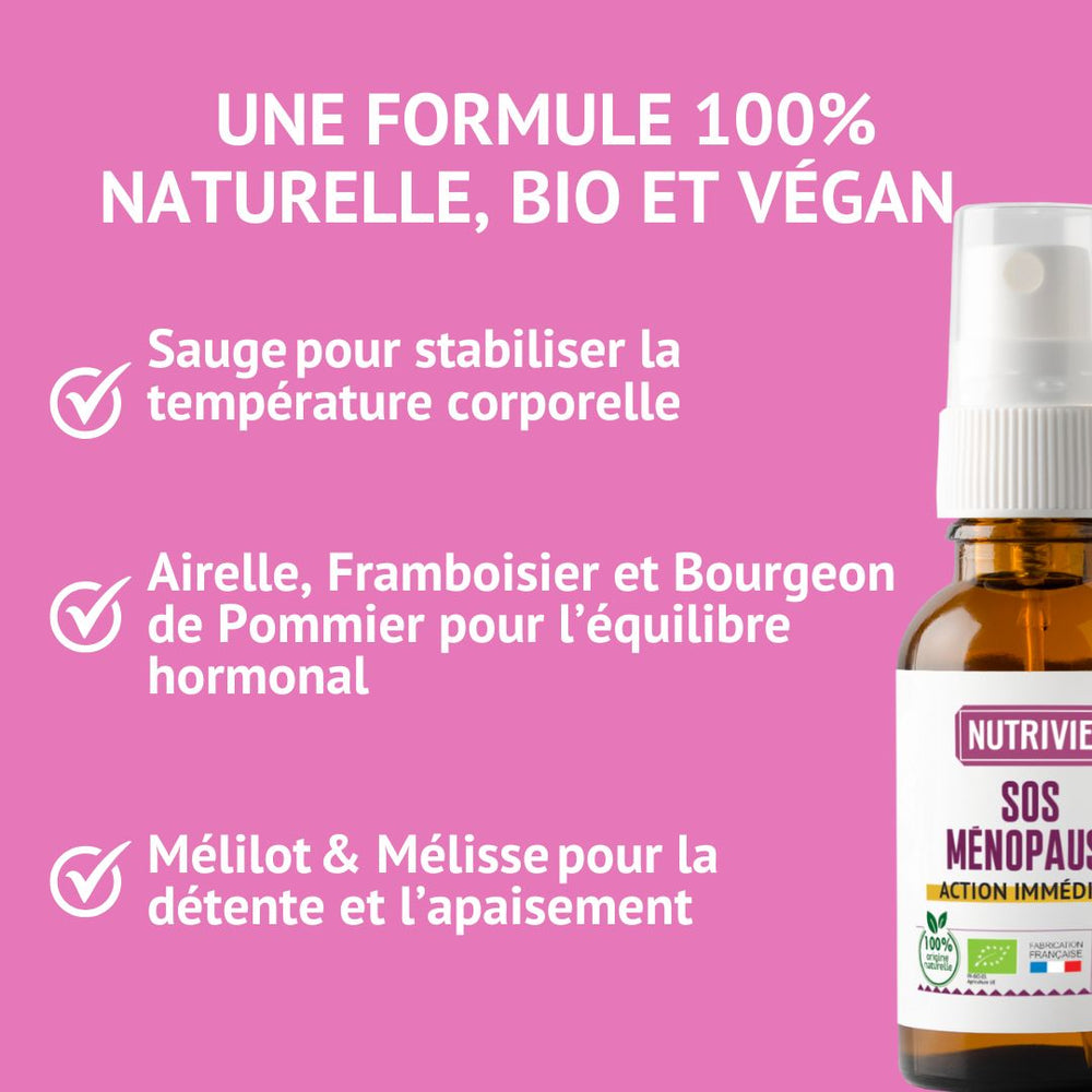 SOS Ménopause - Spray Bio 20 ml - Anti bouffées de chaleur