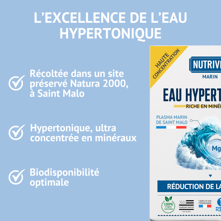 Plasma Marin - Ampoule d'eau de mer hypertonique Quinton