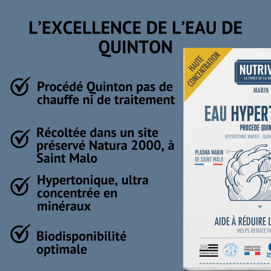 Plasma Marin - Ampoule d'eau de mer hypertonique Quinton