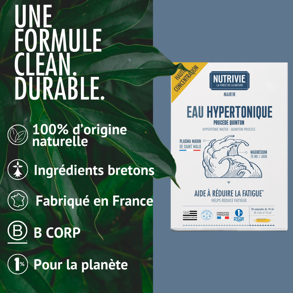 Plasma Marin - Ampoule d'eau de mer hypertonique Quinton