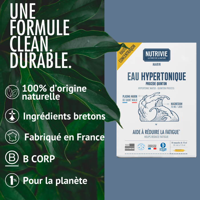 Plasma Marin - Ampoule d'eau de mer hypertonique Quinton